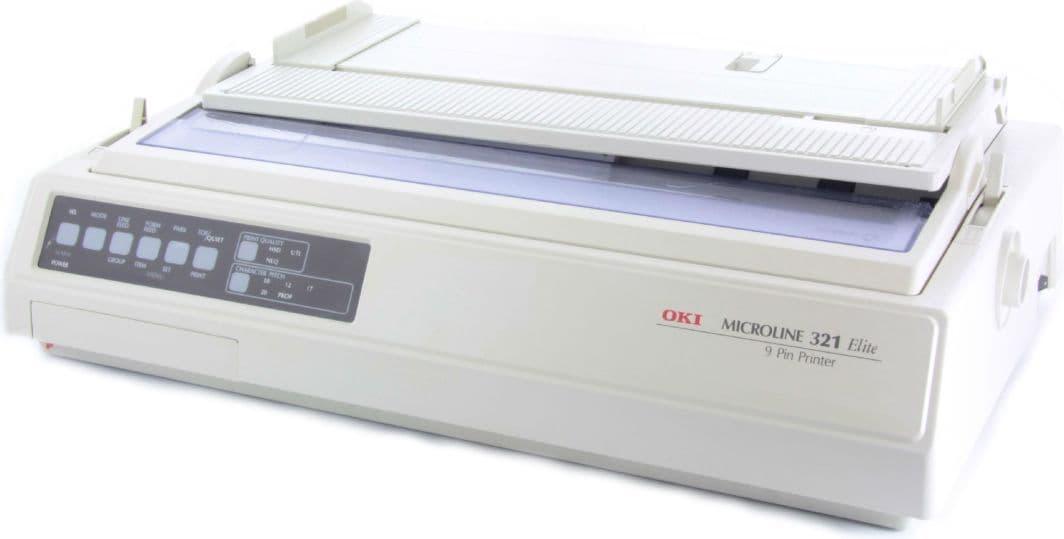 Oki Microline ML321 Elite 9-Pin Wide Carriage Dot Matrix Printer - Par ...