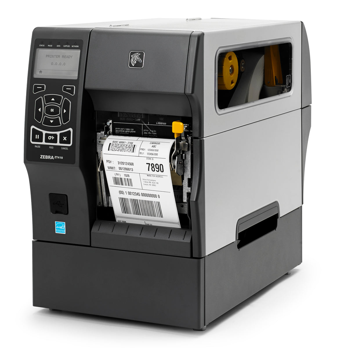 Zebra ZT410 300DPI D/T & T/T Industrial Label Printer - LAN/USB & Rewi ...